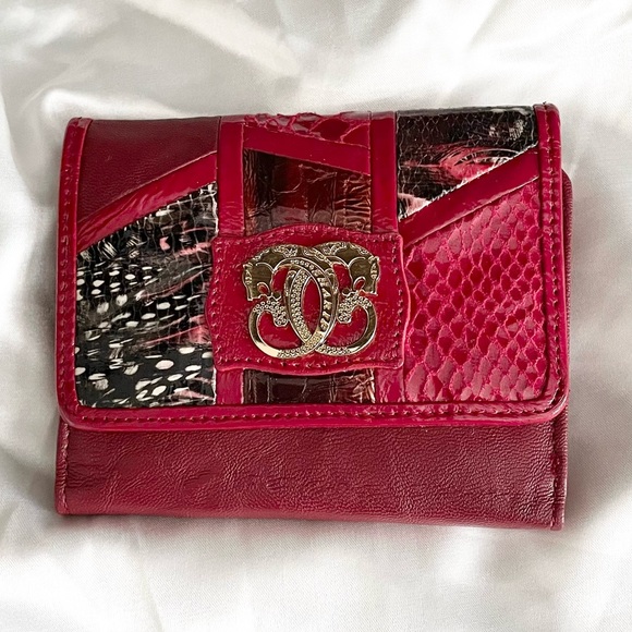 Sharif | Bags | Sharif Red Wallet Wgold Panthers | Poshmark